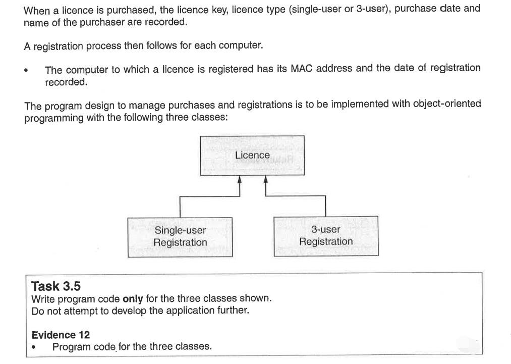 Solved When buying software, the purchaser is issued with a | Chegg.com