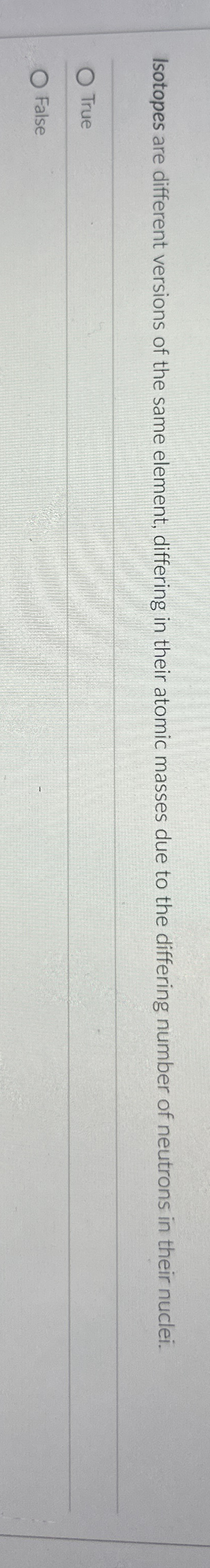 Solved Isotopes are different versions of the same element, | Chegg.com