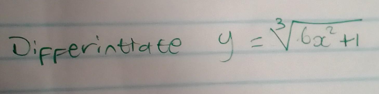 Solved y=36x2+1 | Chegg.com