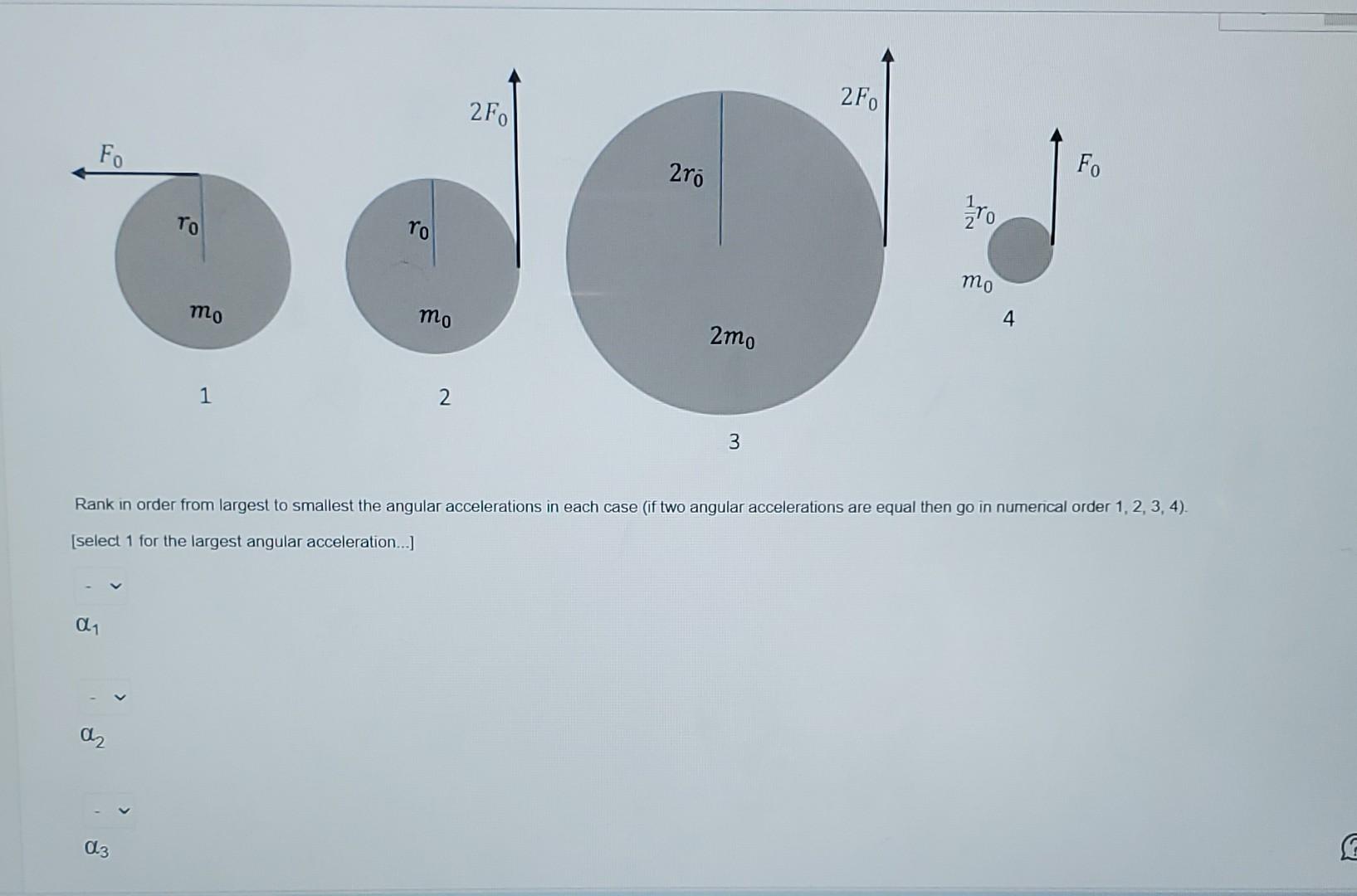 Solved Rank in order from largest to smallest the angular | Chegg.com