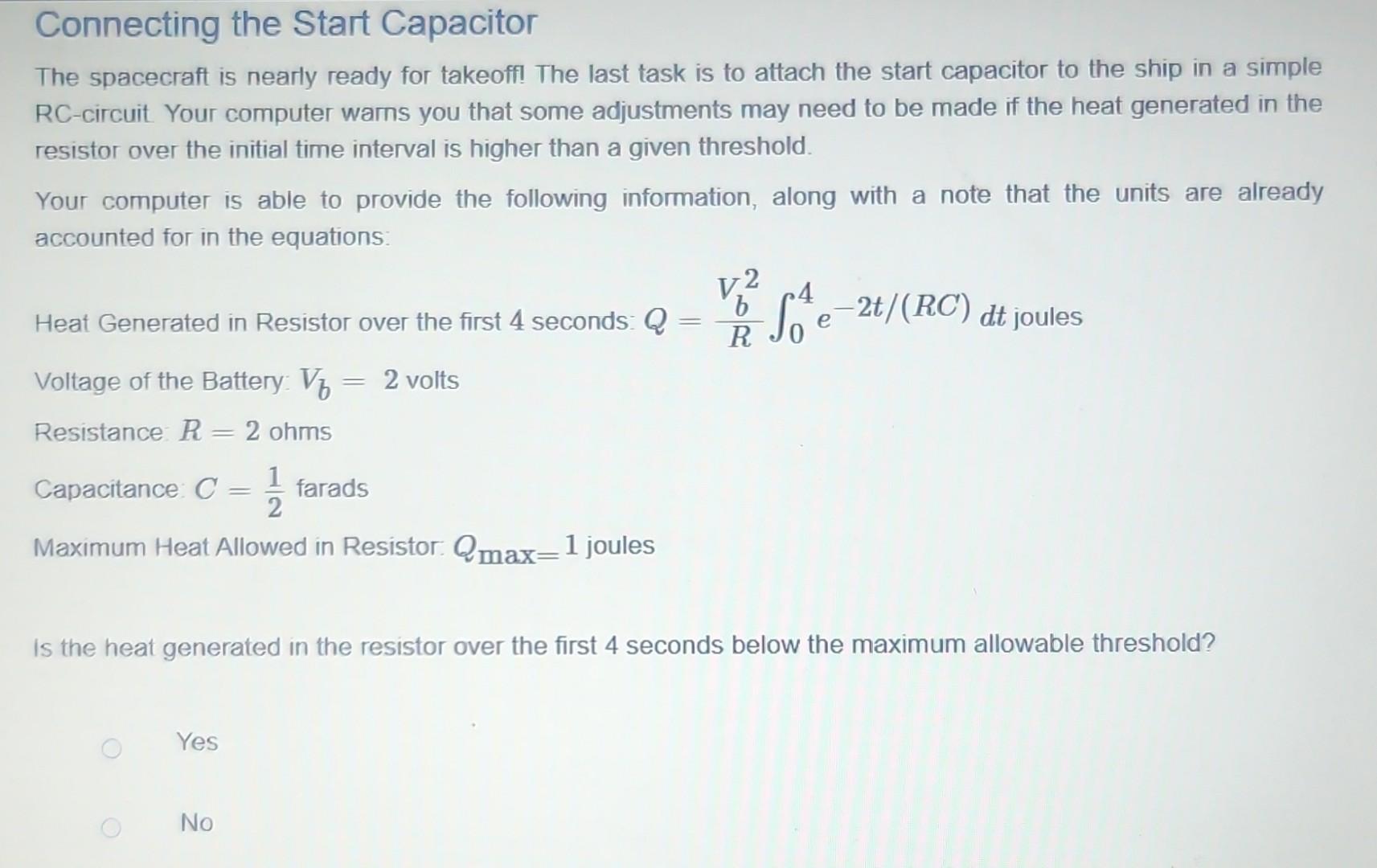 Solved The spacecraft is nearly ready for takeoff! The last | Chegg.com