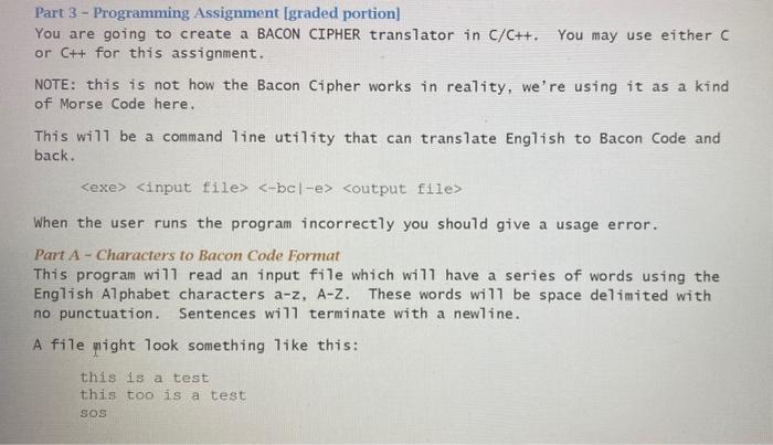 Solved Part 3 Programming Assignment Graded Portion You 4750