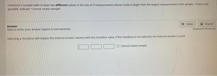 Solved Construct a sample (with at least two different | Chegg.com