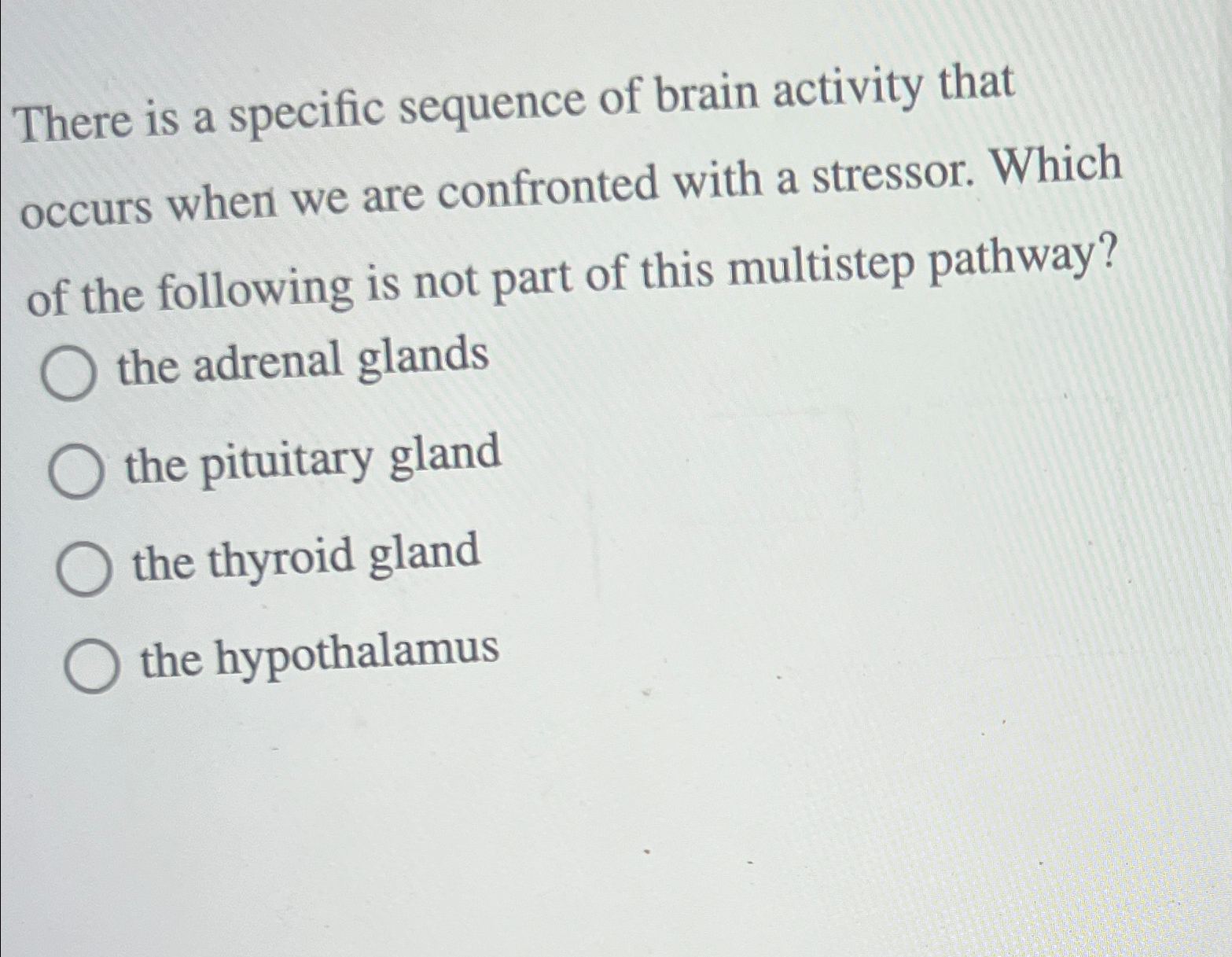 Solved There is a specific sequence of brain activity that | Chegg.com
