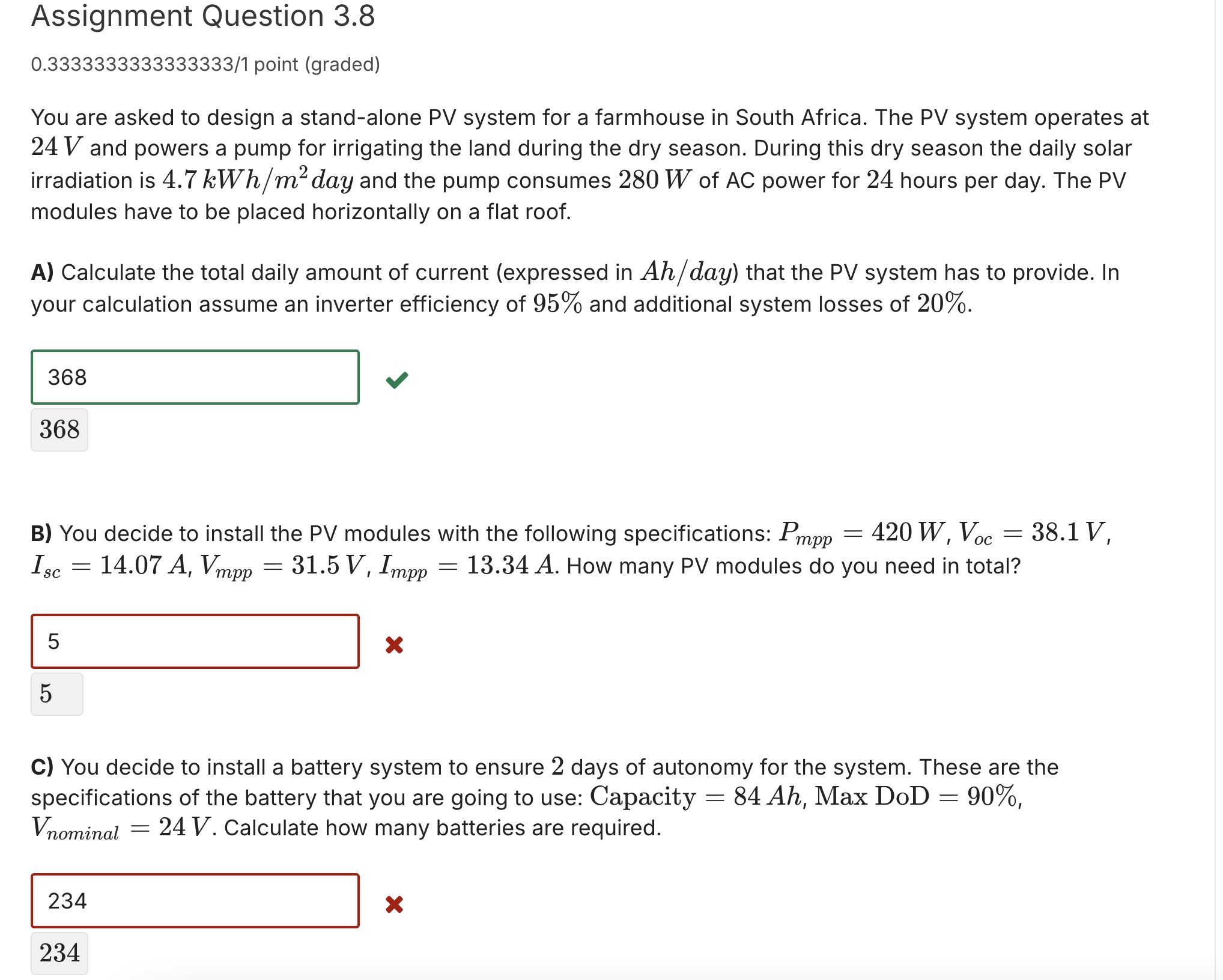 Solved Assignment Question 3.80.3333333333333331 ﻿point | Chegg.com