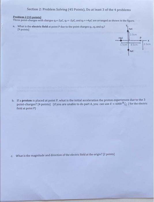 Solved Section 2: Problem Solving (45 Points). Do at least 3 | Chegg.com