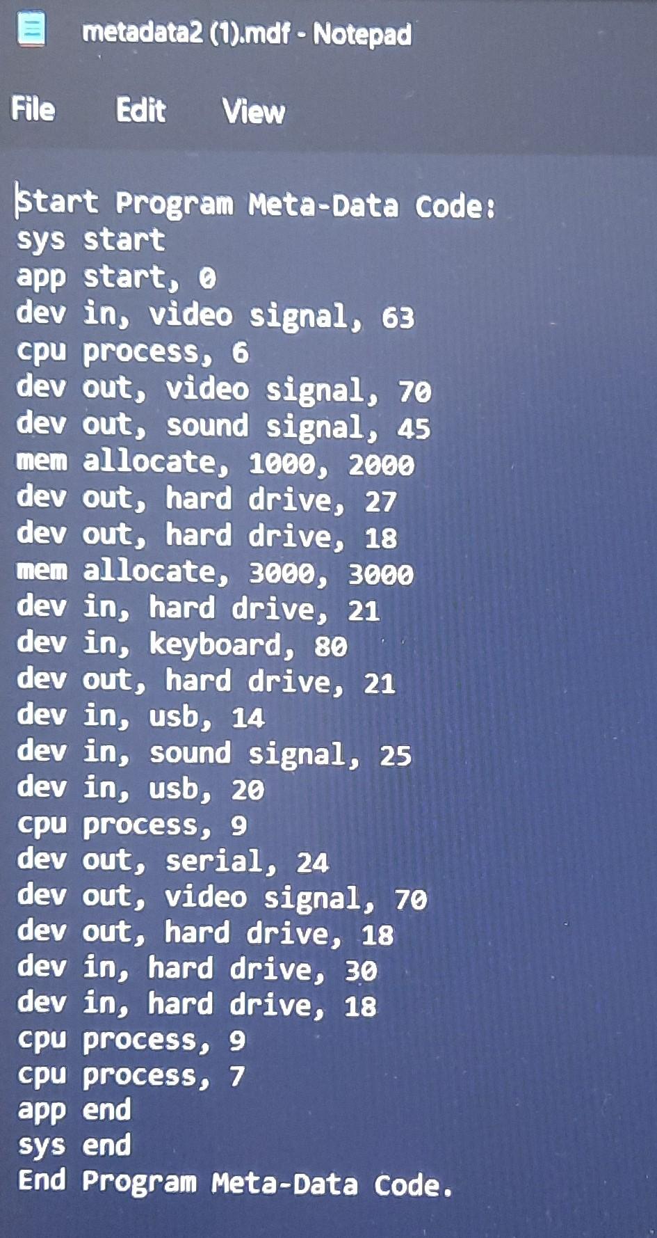 config2 (2).cnf - Notepad File Edit View Start | Chegg.com