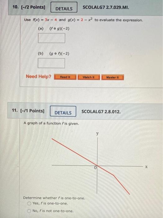 Solved 10. [-12 Points] DETAILS SCOLALG7 2.7.029.MI. Use | Chegg.com