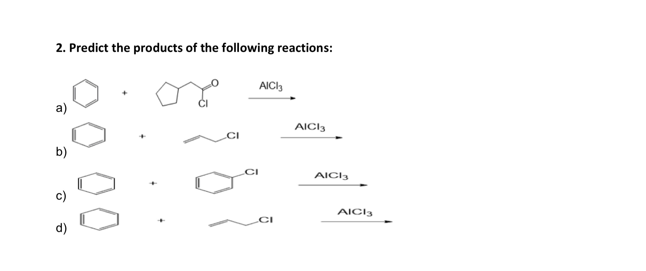 Solved Predict the products of the following | Chegg.com