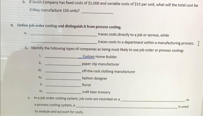 Solved 6. Identify and Apply Basic Cost Behavior Patterns a. | Chegg.com