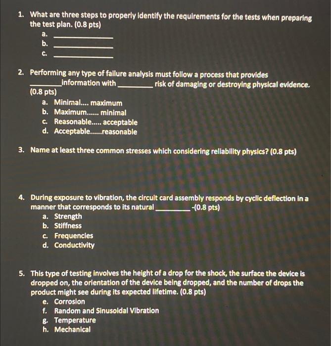 Solved 1. What are three steps to properly identify the | Chegg.com
