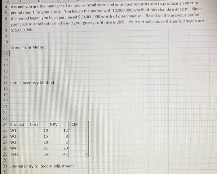 4 Assume you are the manager of a massive retail | Chegg.com