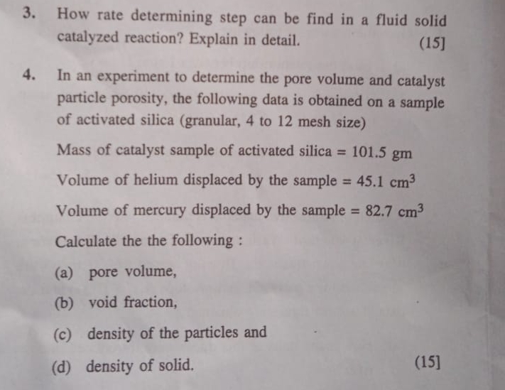 Solved How rate determining step can be find in a fluid | Chegg.com