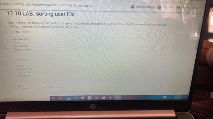 Solved Given a main() that reads user IDs (until -1), | Chegg.com