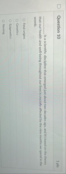 Solved Question 101 ﻿ptsis a scientific discipline that | Chegg.com