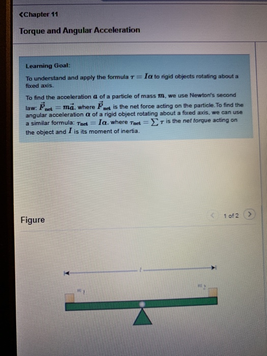Part A of the seesaw Assume that the mass of the | Chegg.com