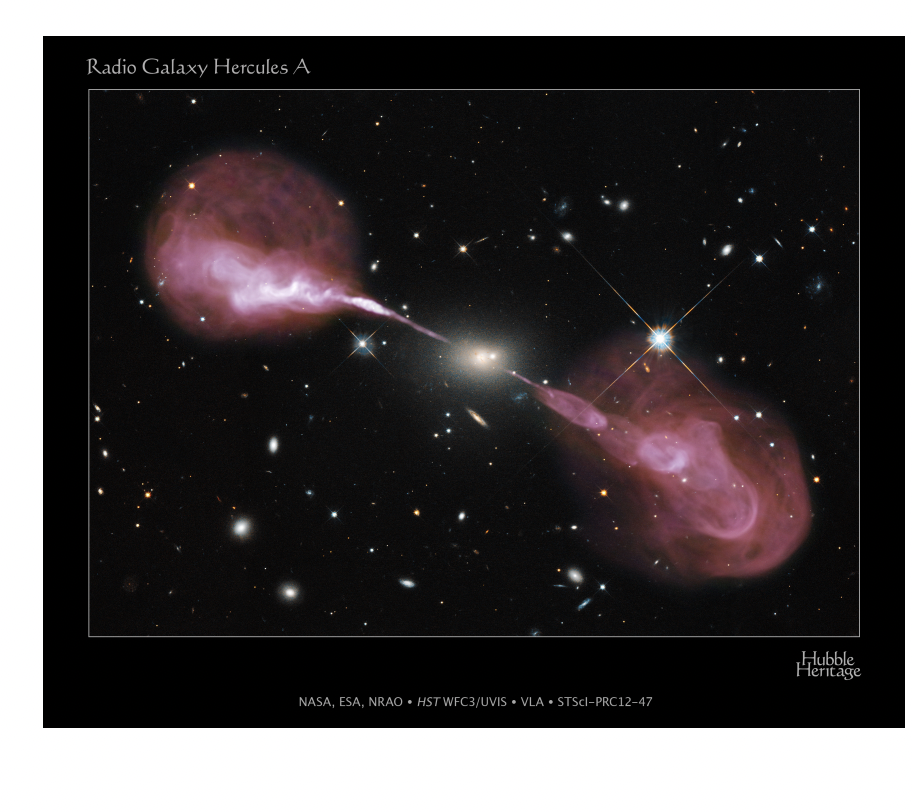 Solved The large “radio lobes” (lobes emitting radiation in | Chegg.com