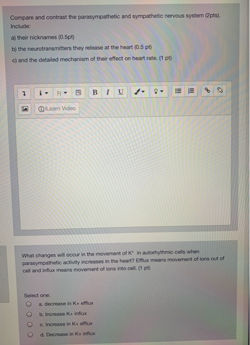 Solved a) What physiological information does the mean | Chegg.com