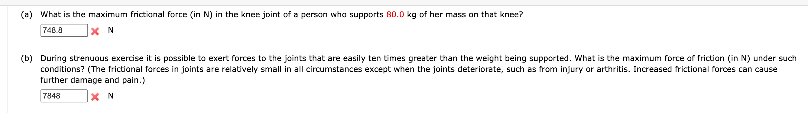 (a) ﻿What is the maximum frictional force (in N ) ﻿in | Chegg.com