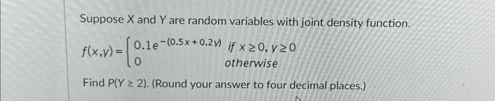 Solved Suppose x ﻿and Y ﻿are random variables with joint | Chegg.com