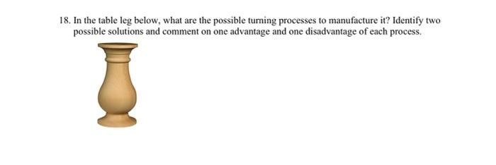 Solved 8. In the table leg below, what are the possible | Chegg.com Solved 8. In the table leg below, what are the possible | Chegg.com