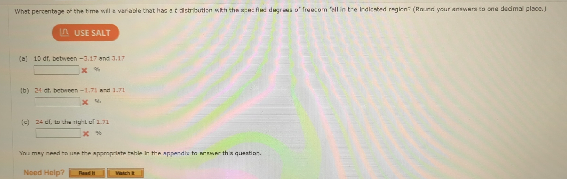 Solved What percentage of the time will a variable that has | Chegg.com