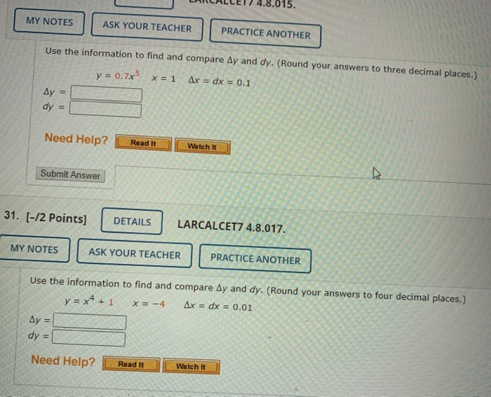 Solved MY NOTES ASK YOUR TEACHER PRACTICE ANOTHER Use the | Chegg.com