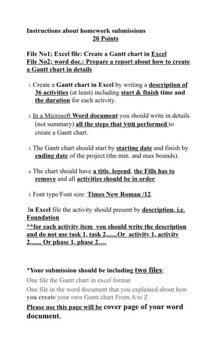Solved Instructions about homework submissions 20 Points | Chegg.com