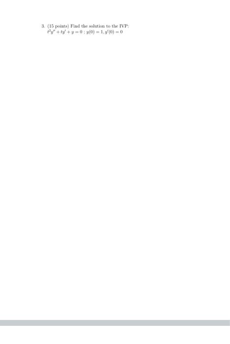 Solved 1. (15 points each) Find the general solution of the | Chegg.com