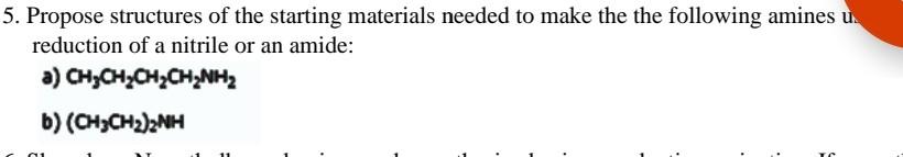 Solved 5. Propose structures of the starting materials | Chegg.com