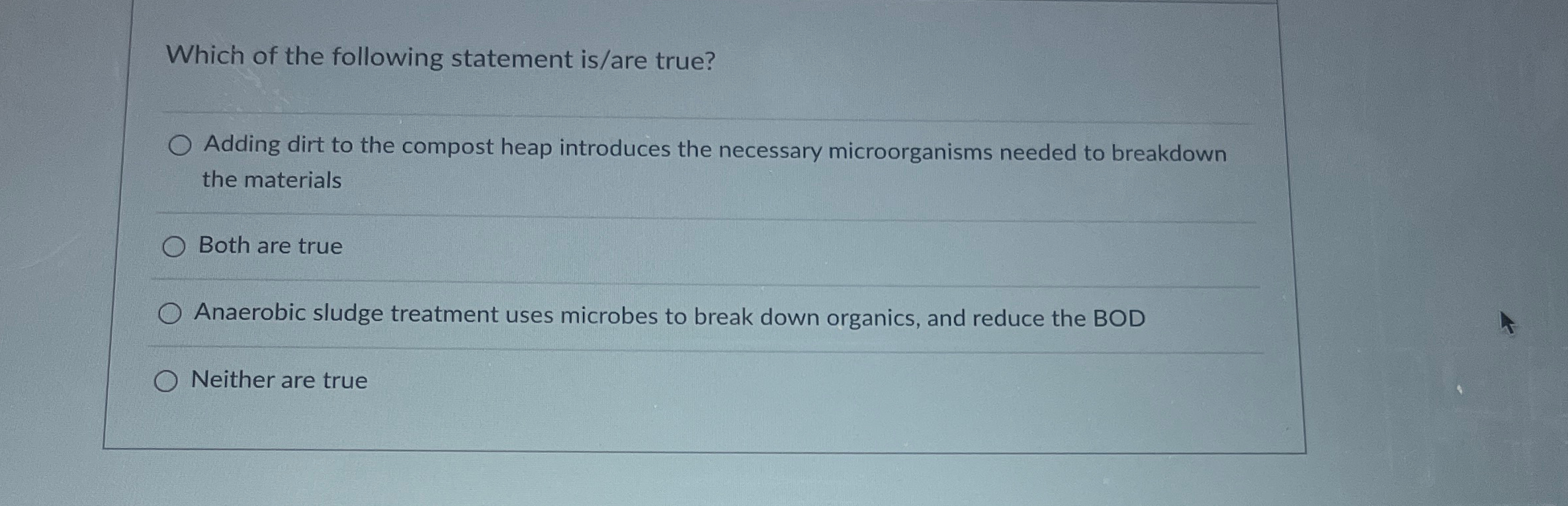 Solved Which of the following statement is/are true? Adding | Chegg.com