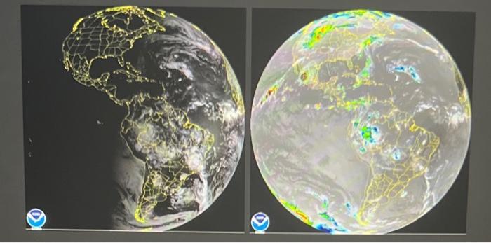 Solved 1. Please use these two satellite images to answer | Chegg.com