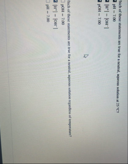 Solved /hich of these statements are true for a neutral, | Chegg.com