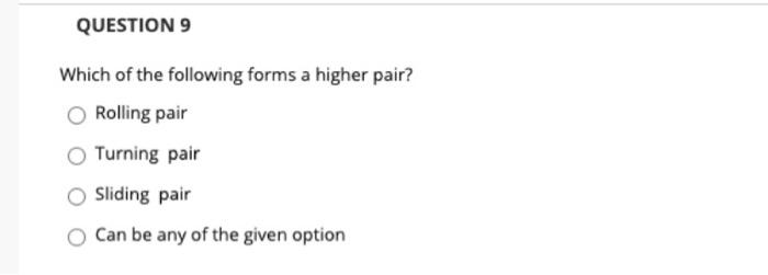 Solved QUESTION 9 Which of the following forms a higher | Chegg.com