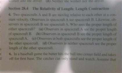 Solved The Relativity of the length: Length contraction Two | Chegg.com