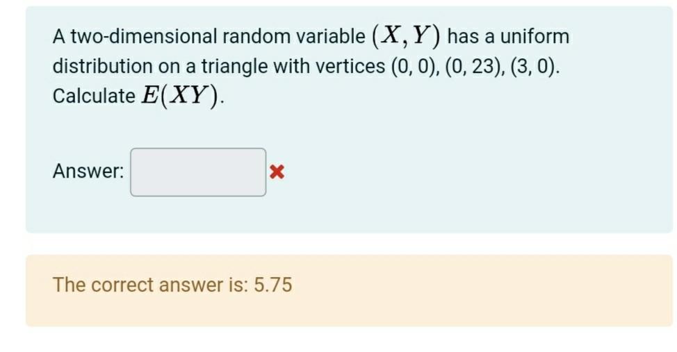 Solved A two-dimensional random variable (X,Y) has a uniform | Chegg.com