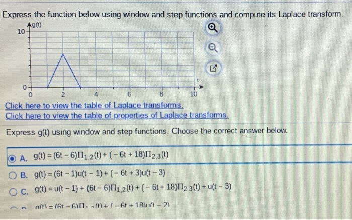 Solved Express the function below using window and step | Chegg.com