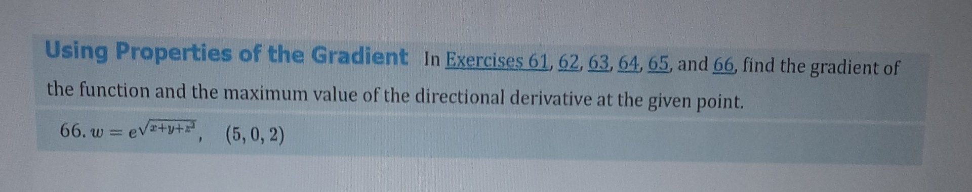 Solved Using Properties of the Gradient: In Exercises | Chegg.com