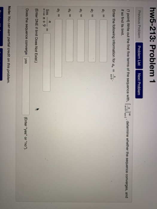 Solved hw5-213: Problem 1 Previous Problem Problem List Next | Chegg.com