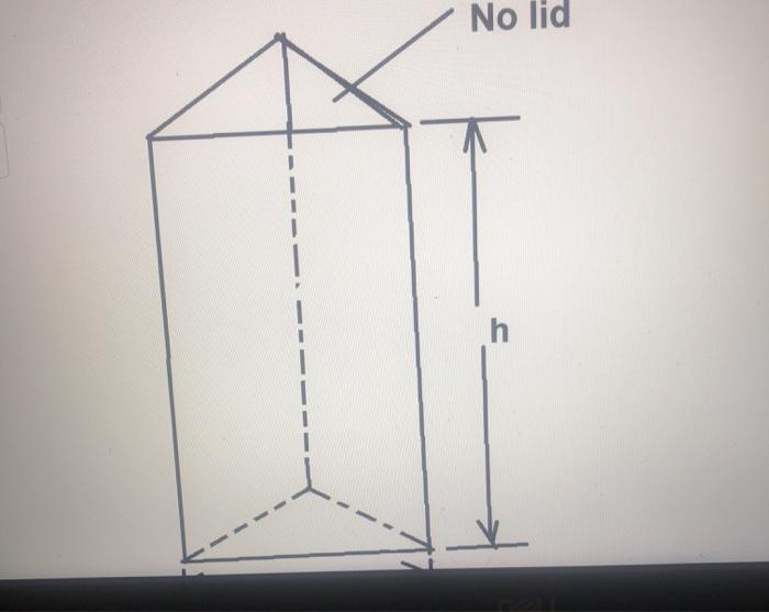Solved A vertical container with an equilateral triangle | Chegg.com