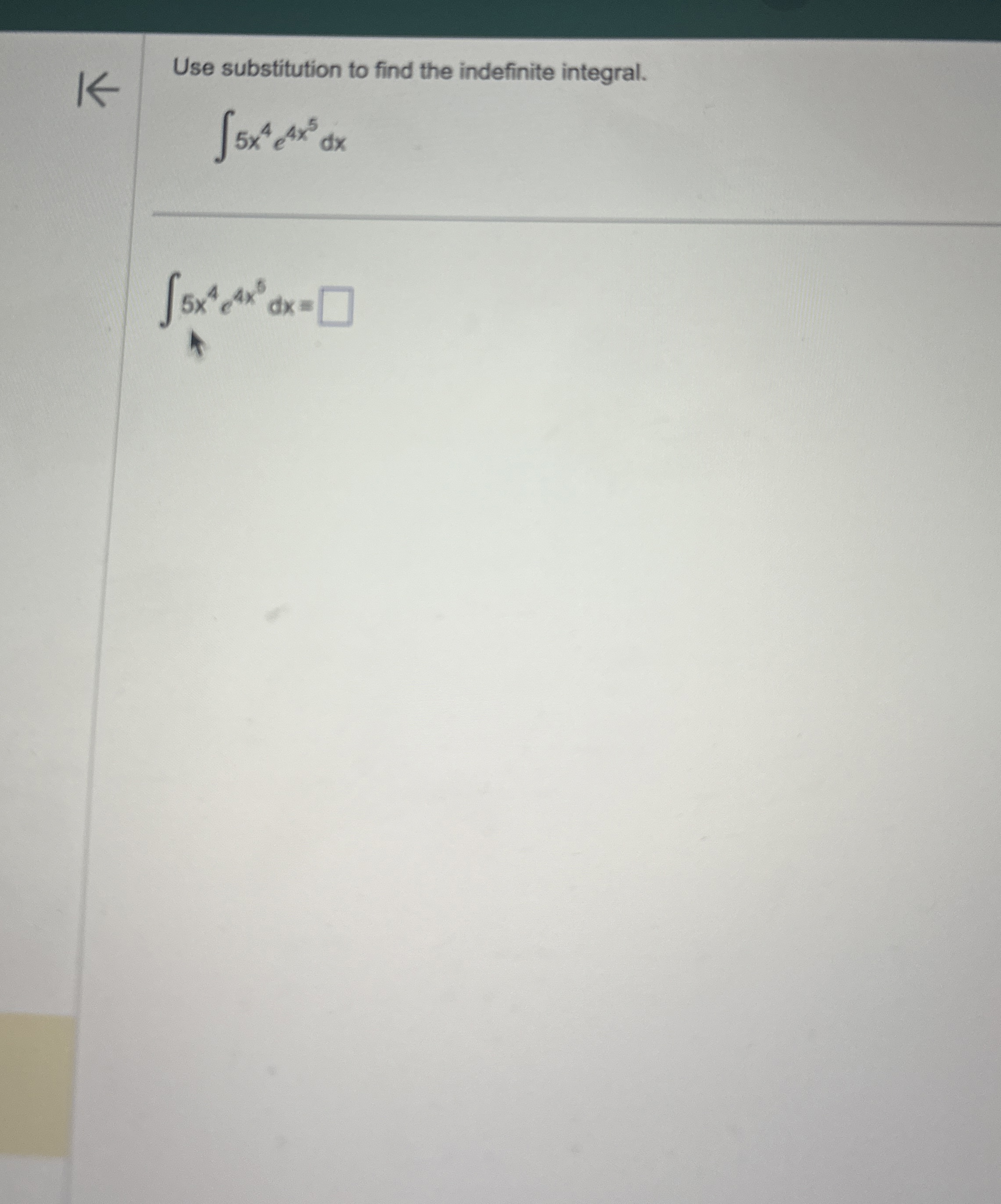 Solved Use substitution to find the indefinite | Chegg.com