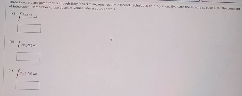 Solved Three integrals are given that, although they look | Chegg.com
