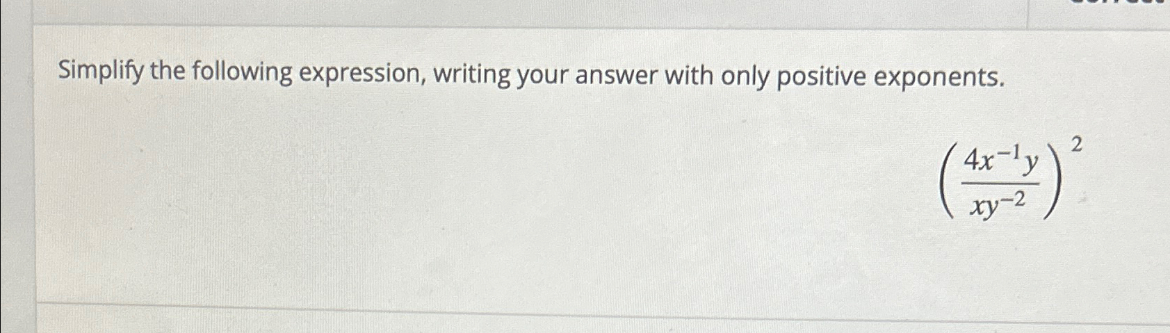 Solved Simplify the following expression, writing your | Chegg.com