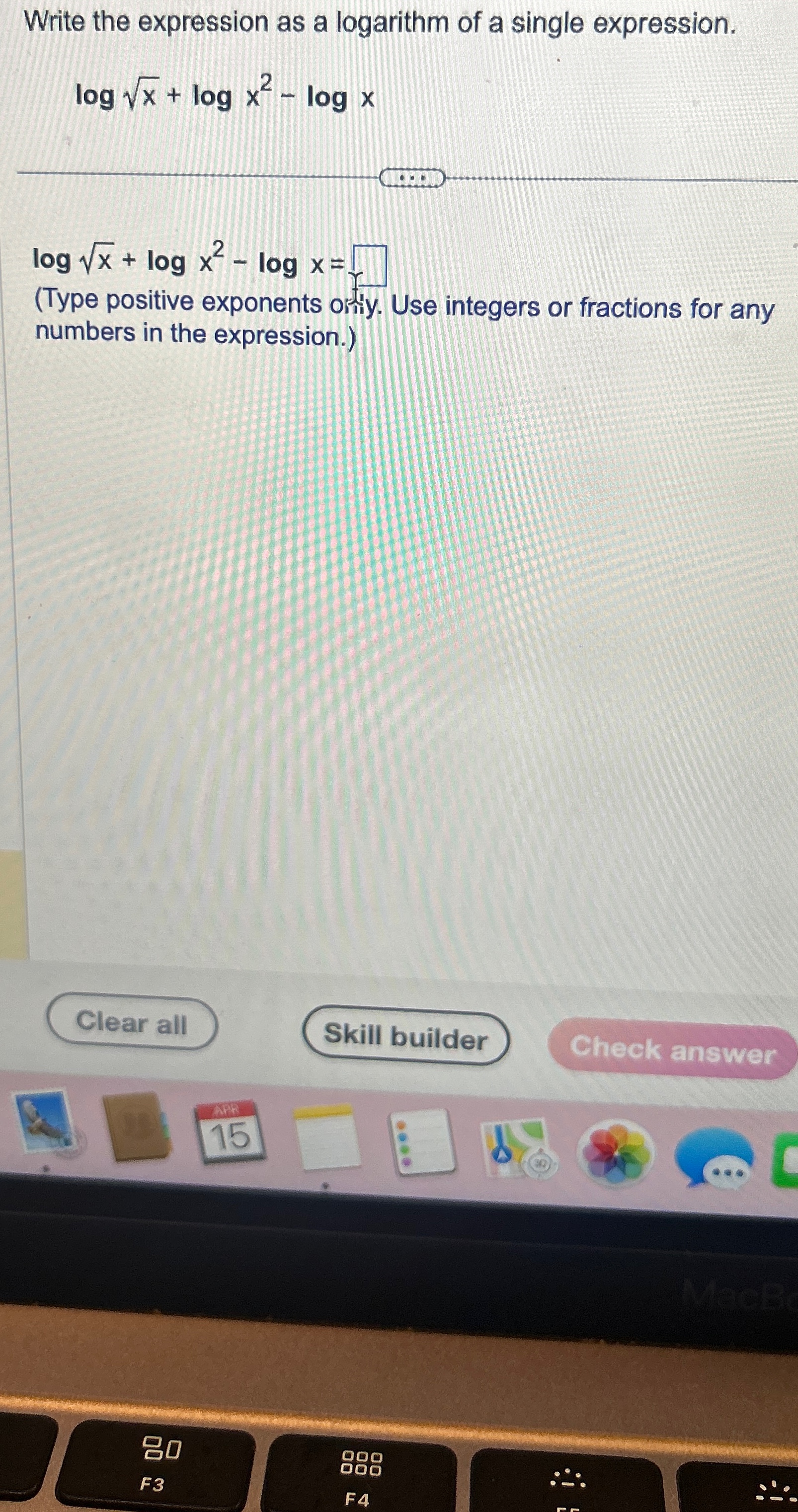 Solved Write the expression as a logarithm of a single | Chegg.com