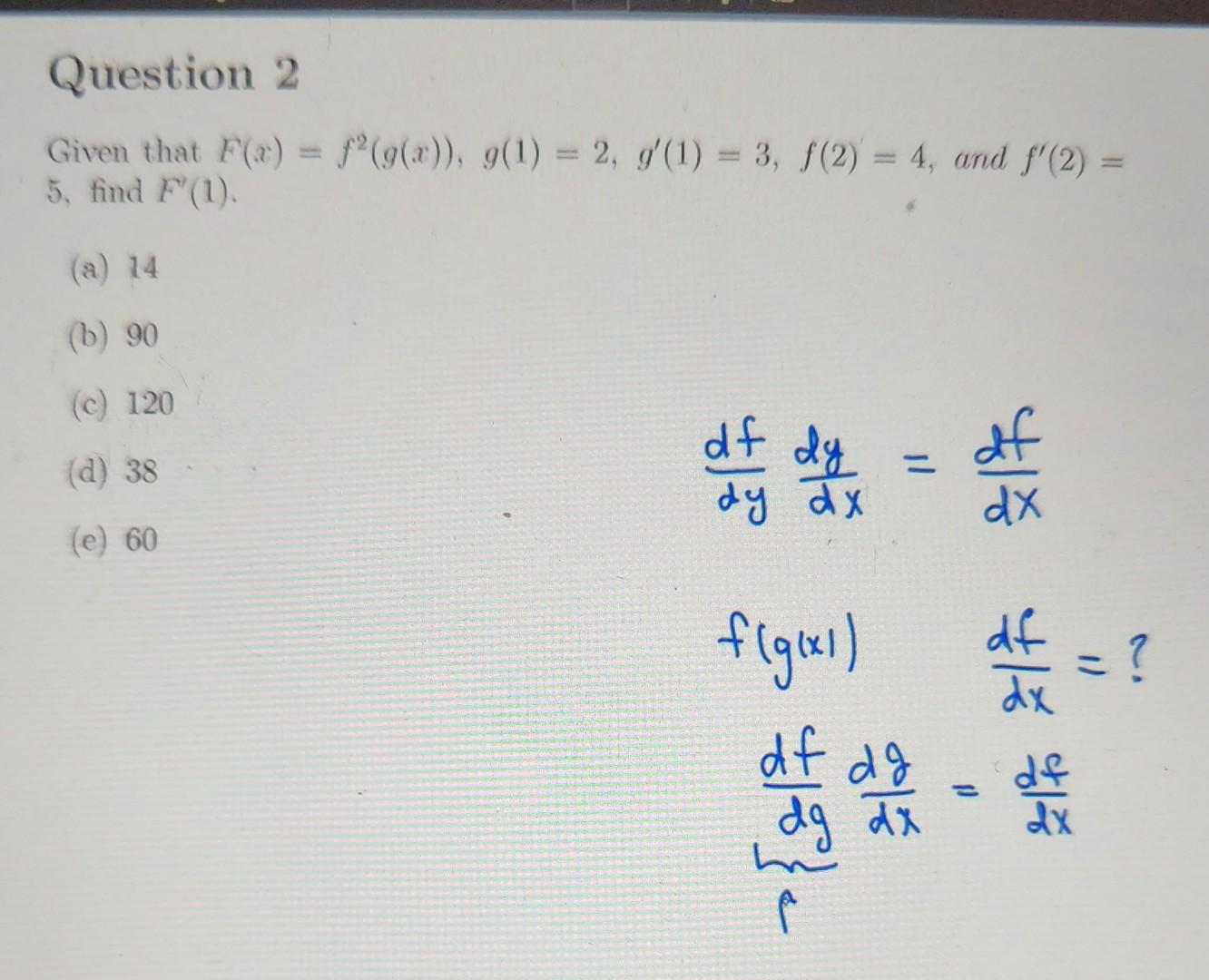 Solved Question 2 Given that | Chegg.com