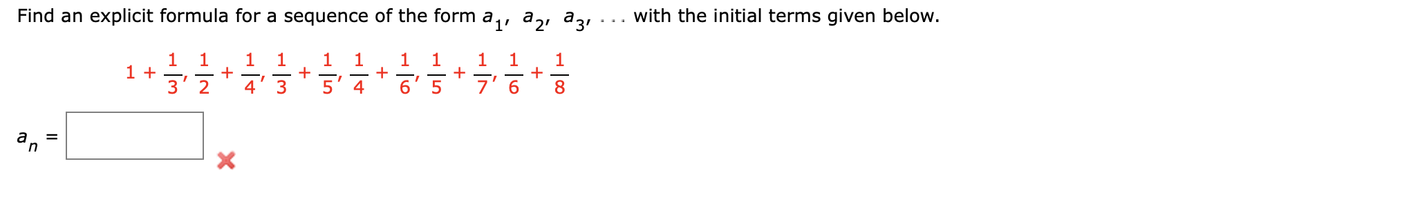 Find an explicit formula for a sequence of the form | Chegg.com