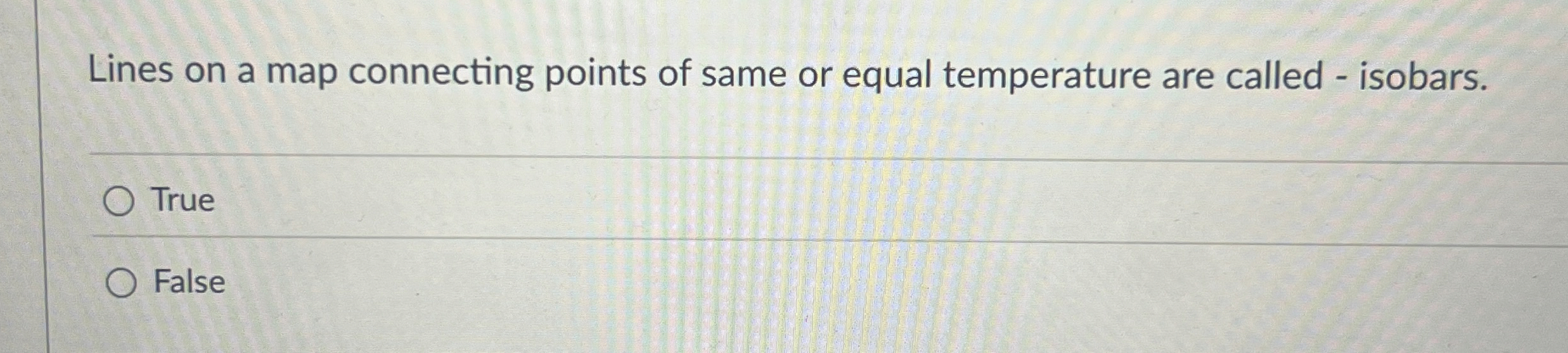 Solved Lines on a map connecting points of same or equal | Chegg.com