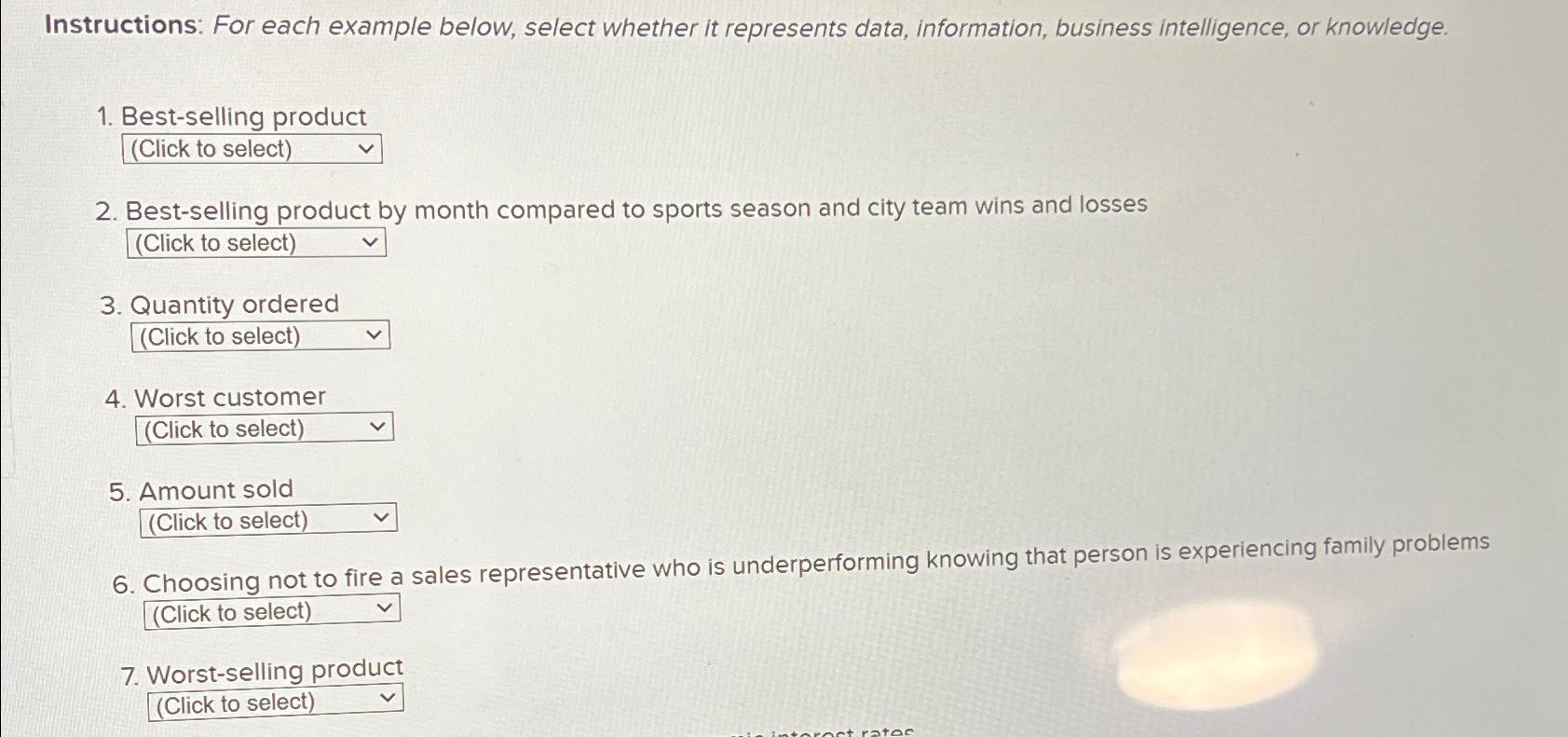Solved Instructions: For each example below, select whether | Chegg.com