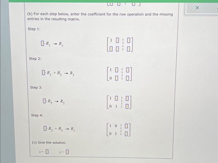 Solved 4x+12y=−32−3x−14y=14 Solve the system by completing | Chegg.com