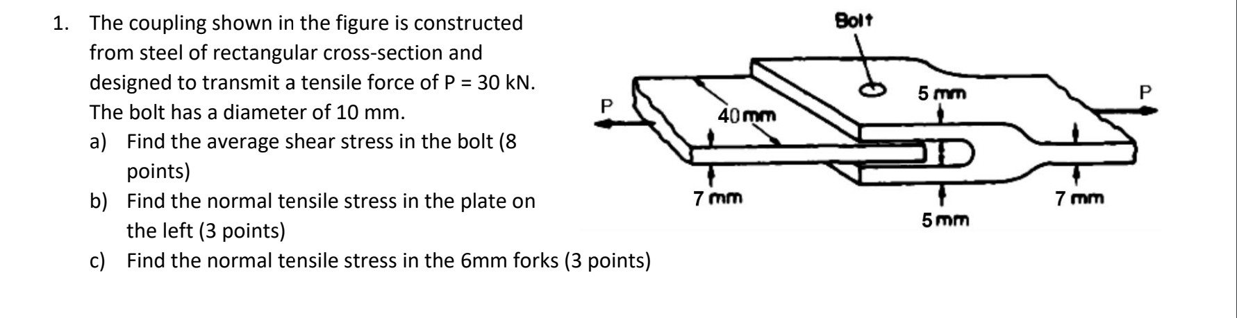 Solved by an EXPERT The coupling shown in the figure is constructed ...
